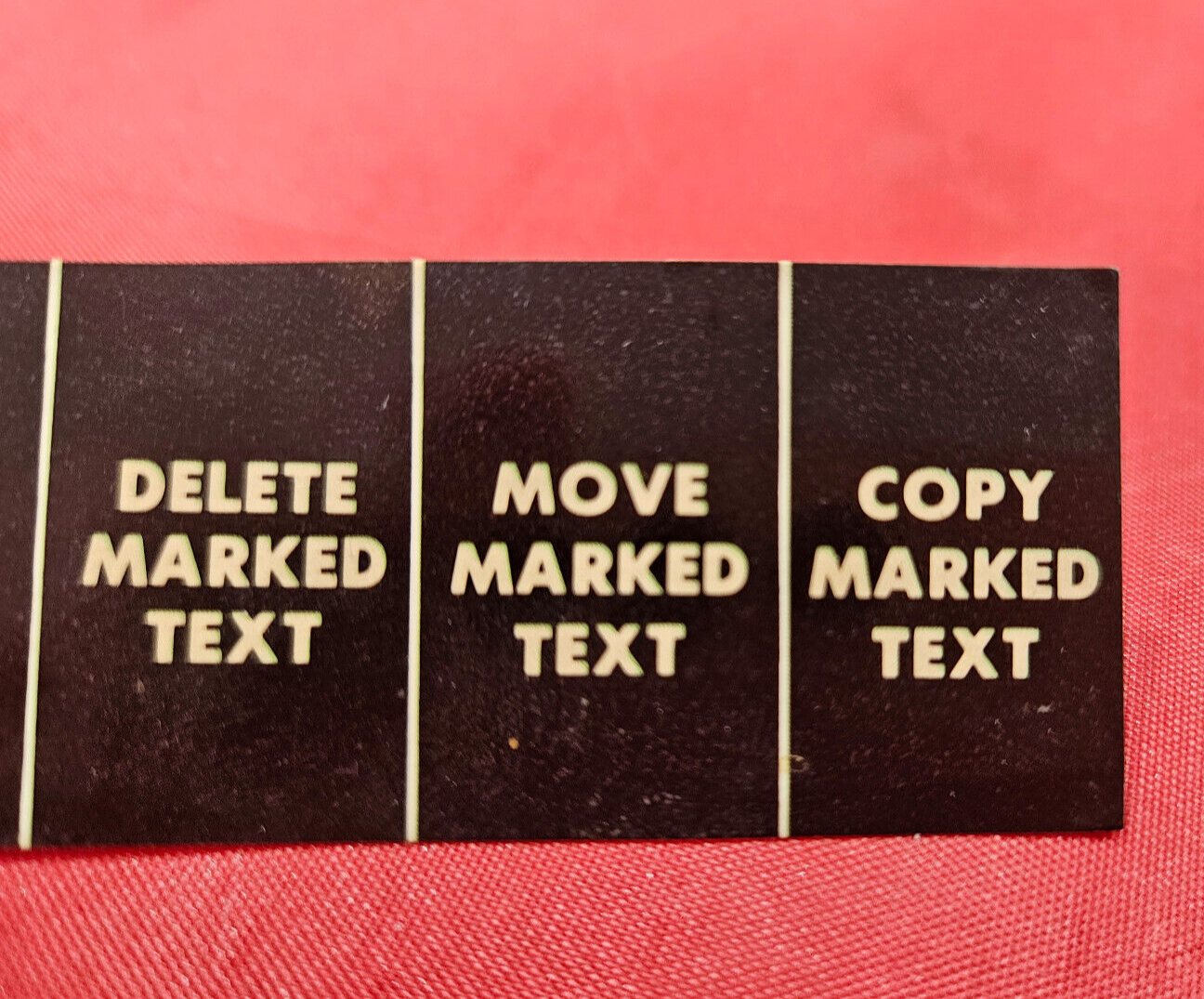 Original Function Key Strip for Wordwise Plus Acorn BBC & Master Comp ...