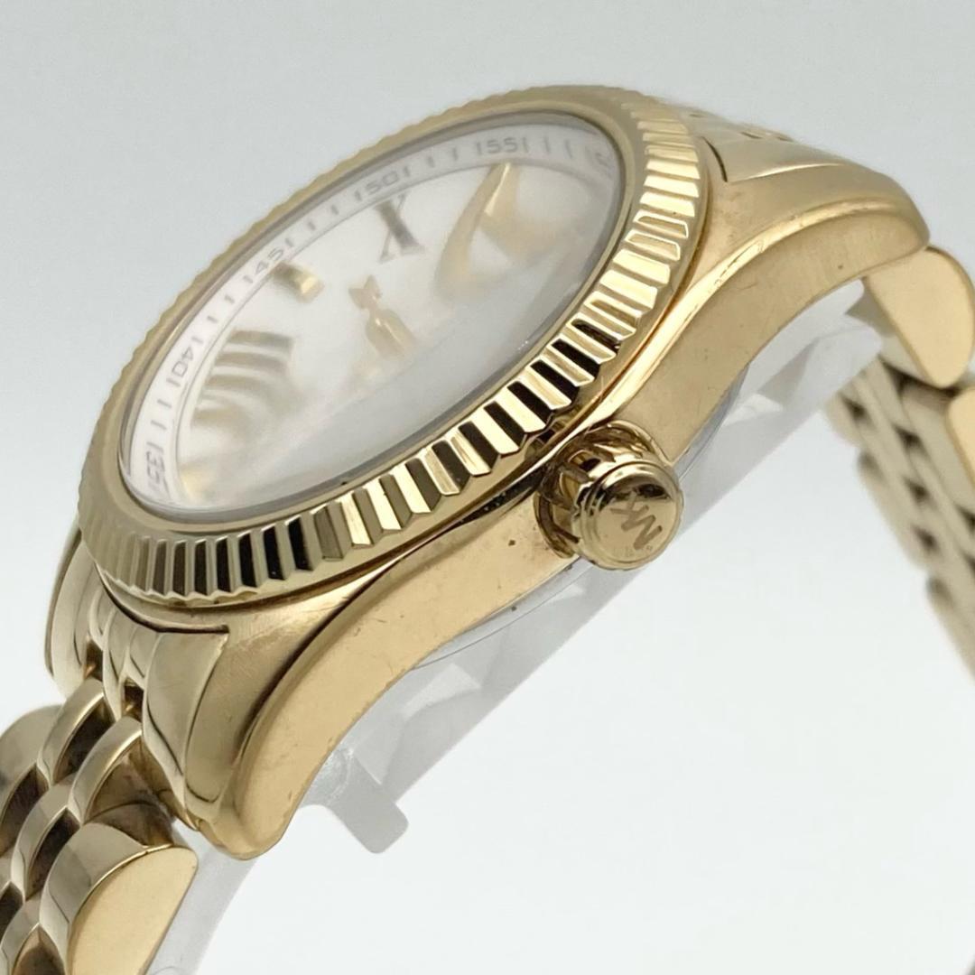 Michael Kors MK-3229 Pyramid Bezel Gold Women's Watch | eBay