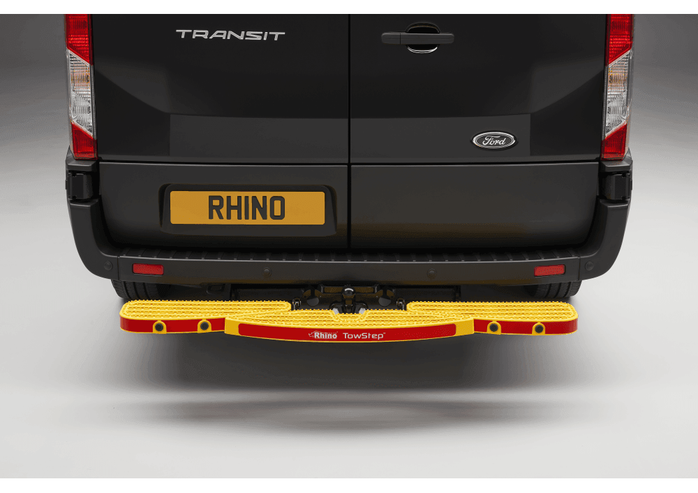 Rhino TowStep Rear Tow Bar Mount Step Yellow Fits to a Towbar Only ...
