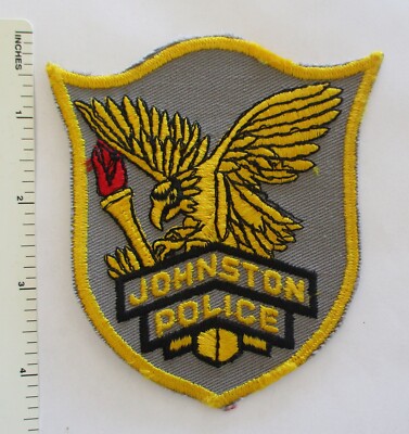 JOHNSTON RHODE ISLAND POLICE PATCH Cut Edge Original | eBay