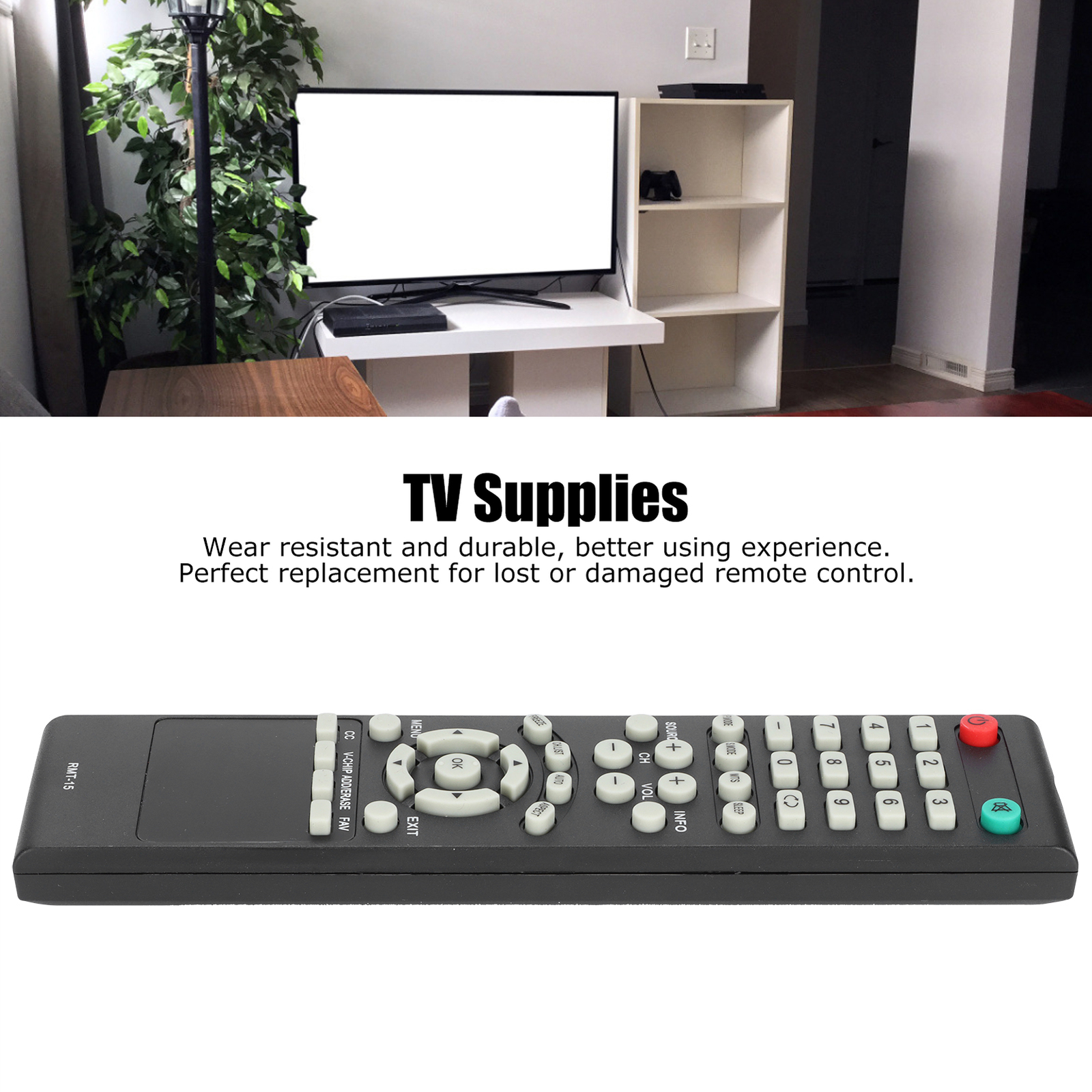 Rmt‑15 Remote Control Home TV Remplacement Télécommande Pour Systèmes ...