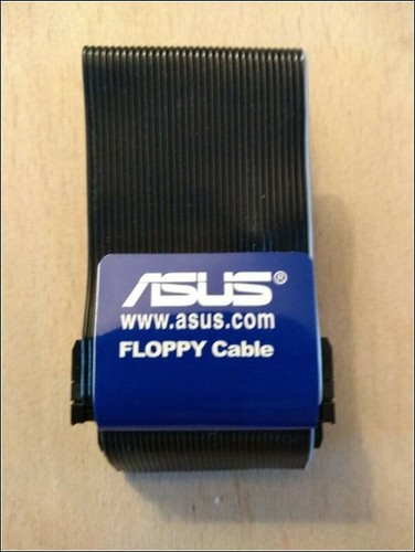 Asus Single Floppy Disk Drive FDD 34pin Black Flat Ribbon Cable 54cm | eBay
