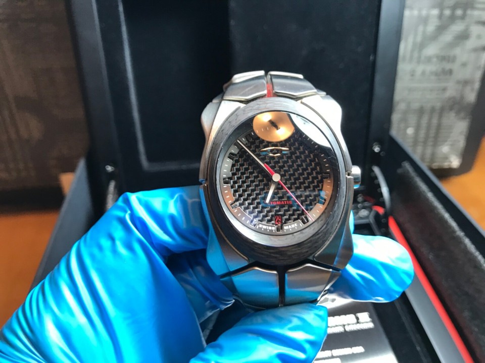 Oakley Timebomb II w/ Carbon Fiber Dial 10th Anniversary Watch | eBay