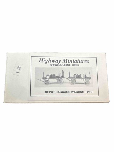 JORDAN Highway Miniatures HO Kit 360-301 Depot Baggage Wagons HOn3 ...
