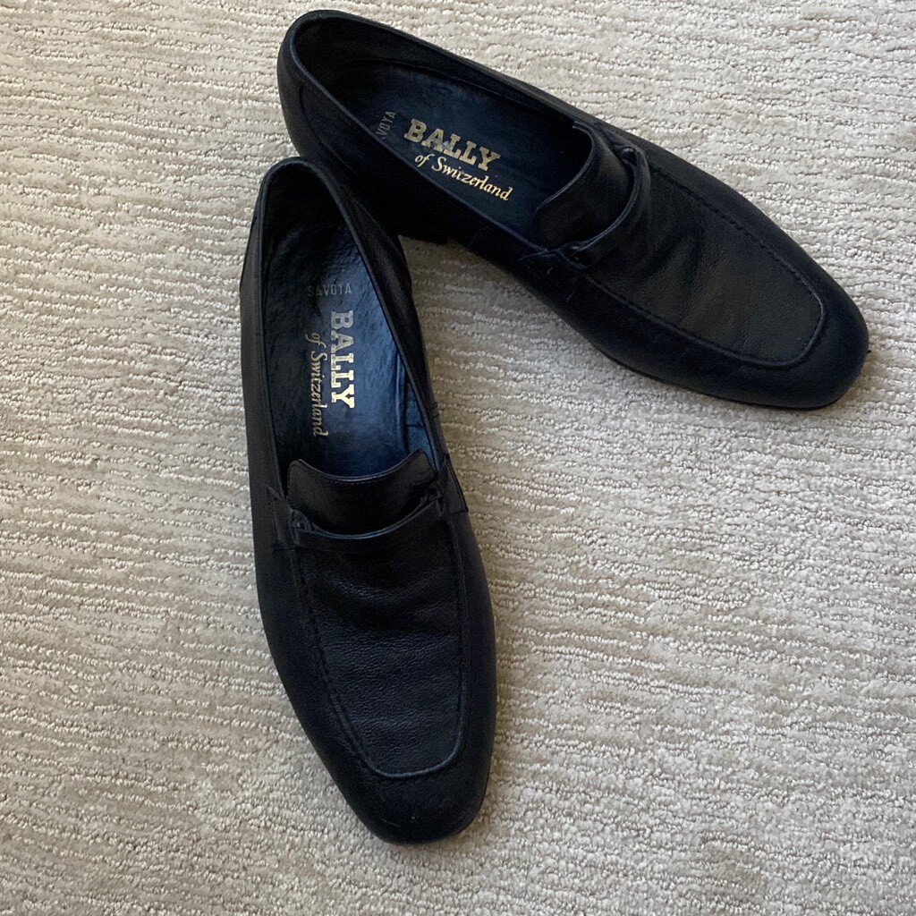 Bally of Switzerland Mens Savoya Black Leather Shoes,… - Gem