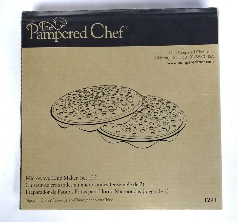 The Pampered Chef Microwave Chip Maker 1241 Veggies No Oil Cooking ...
