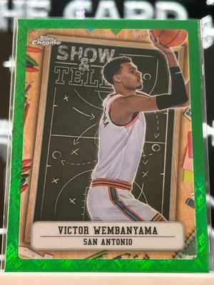 2024-25 Topps Chrome #ST-9 Victor WEMBY Wembanyama Show and Tell Topps ...