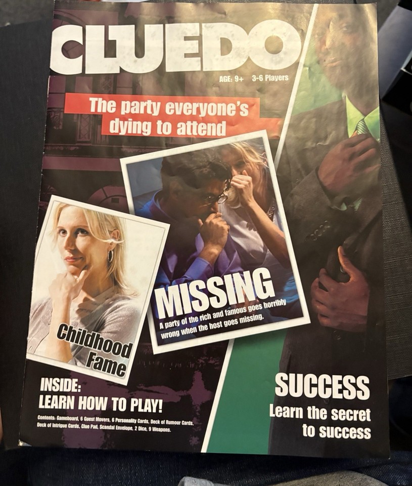 Parker Cluedo Board Game Discover the Secrets, complete, great price ...