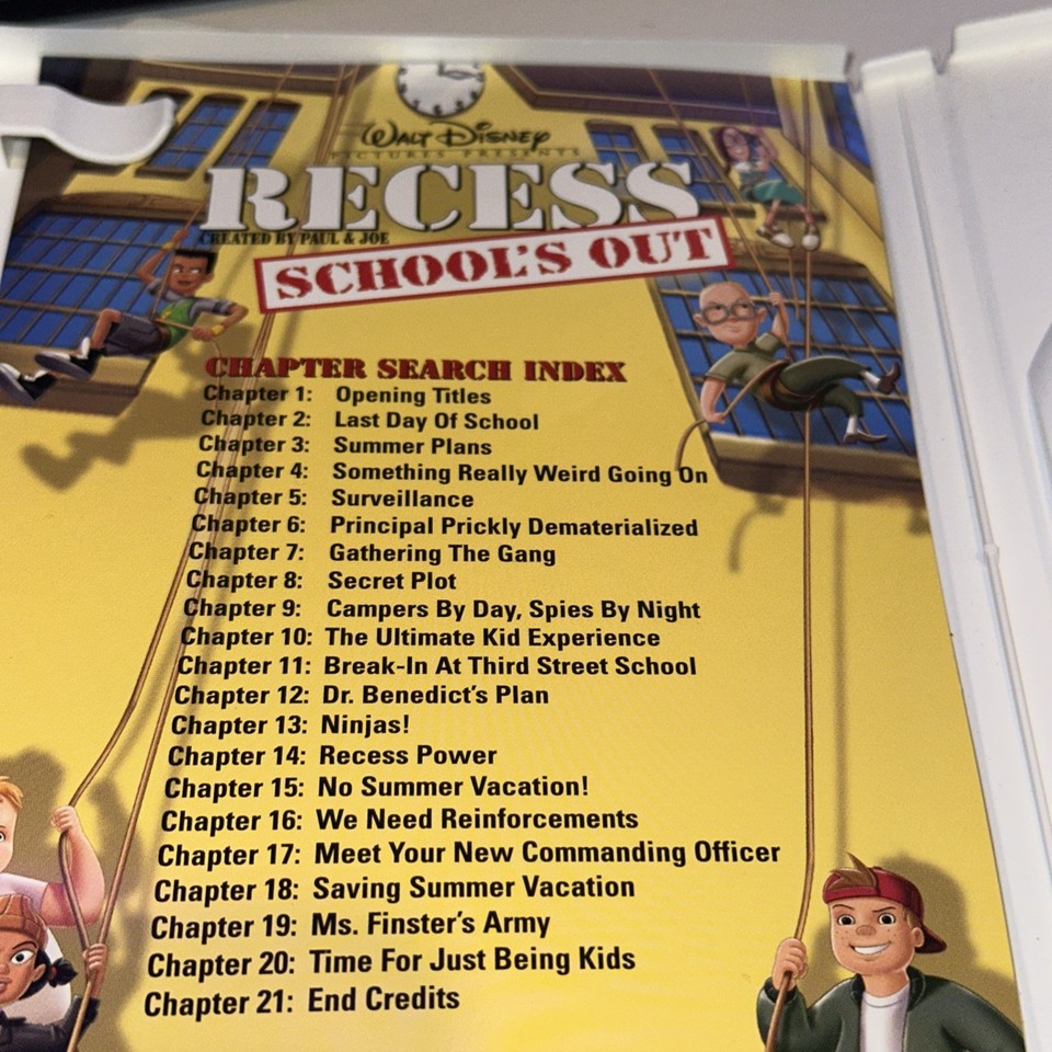 Recess School's Out DVD Used Disney Animated Kids Adventure | eBay