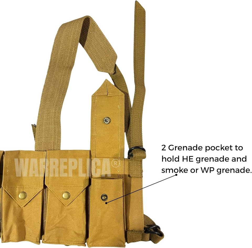 Warreplica Rhodesian Fereday & Sons Chest Rig with Grenade Pocket FAL ...