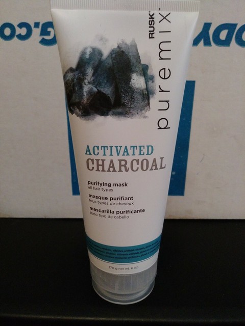 Rusk Puremix Activated Charcoal Purifying Hair Mask 6 oz removes excess ...