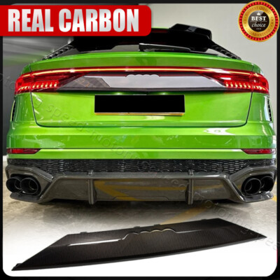 DRY CARBON Rear Door Trunk Lid Trim Cover Refit For Audi Q8 SQ8 RSQ8 ...