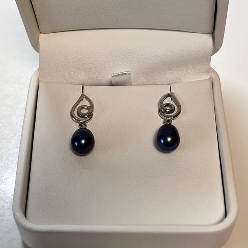 Na Hoku Tahiti Pearl Earings with Box Blue Silver Hawaiian Jewelry | eBay