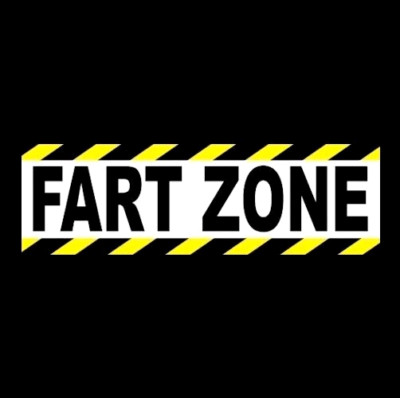 Funny "FART ZONE" home office decal WARNING STICKER bumper sticker ...