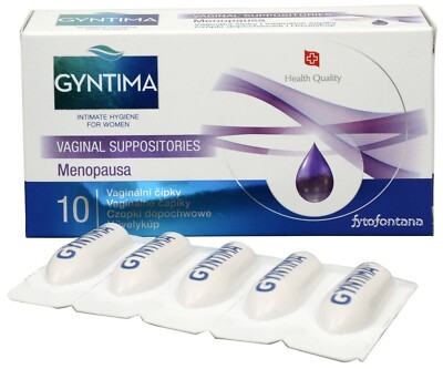 Fytofontana GYNTIMA MENOPAUSE Menopausal Vaginal Suppositories 1x 10 ...