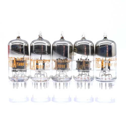 Five Excellent RCA 6BZ7 Tubes NOS NIB Black Plates O Getters All Test ...
