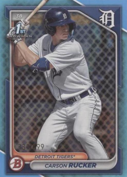2024 Bowman - Prospects Carson Rucker #BP-65 Sky Blue Border /499 (RC ...