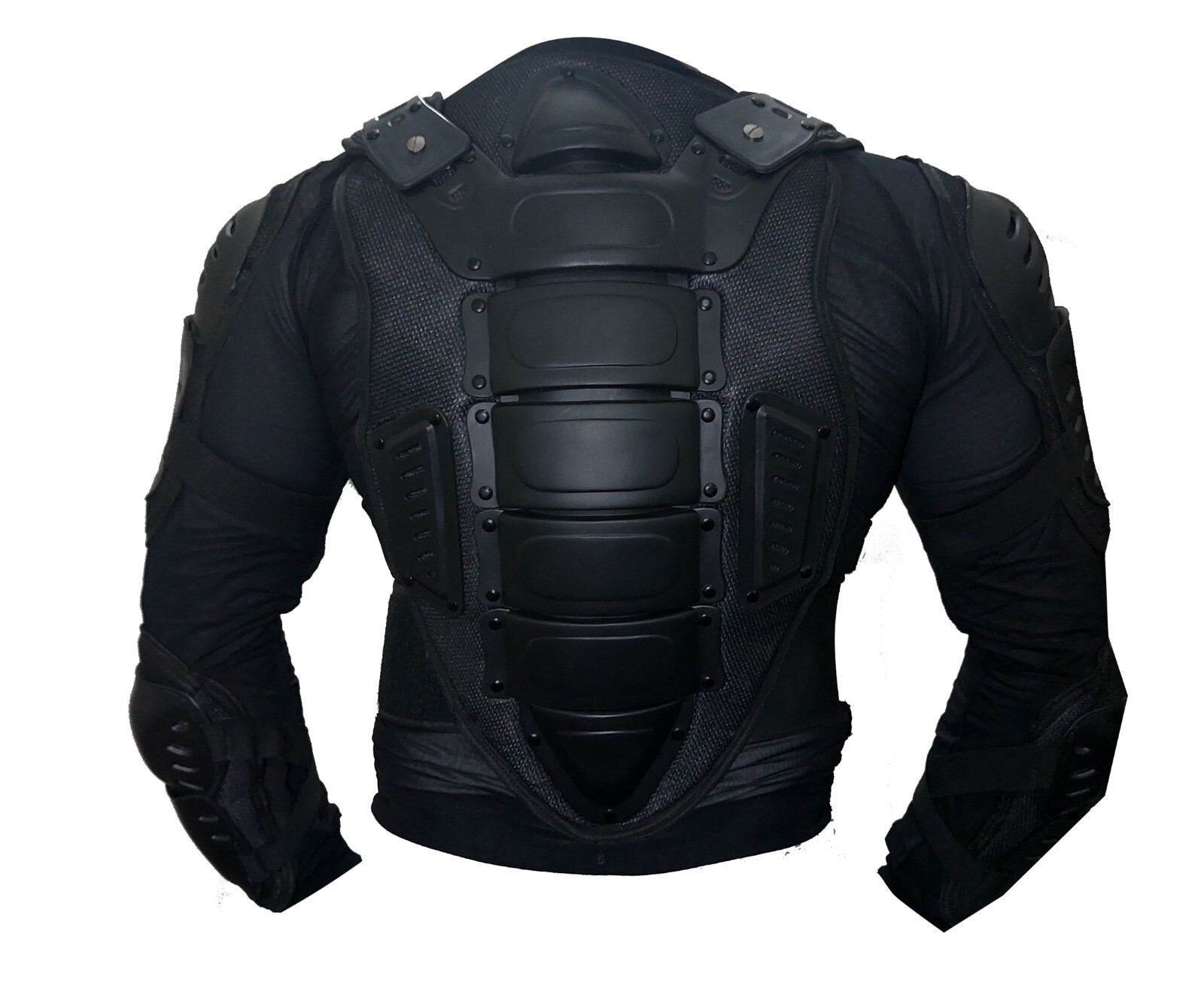 Men Motorcycle Body Armor Jacket Spine Chest Back Riding Gear ...