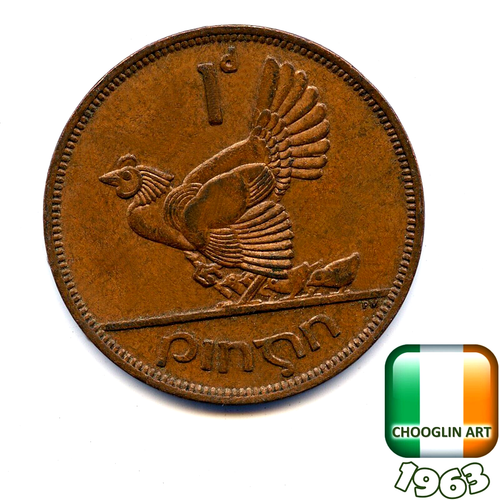 An IRISH 1963 PENNY 1d coin, 62 Years Old! | eBay UK