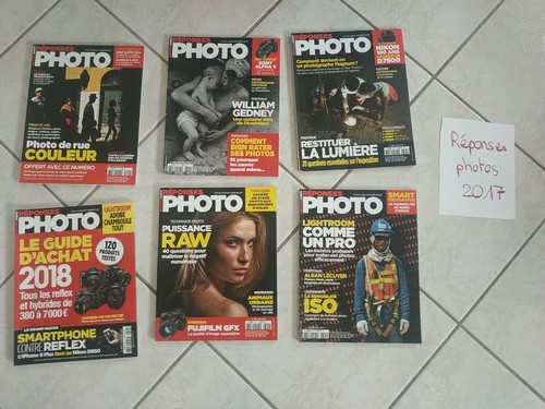 Lot 6 magazines REPONSES PHOTO-2017-photographie revue pro-tb état ...