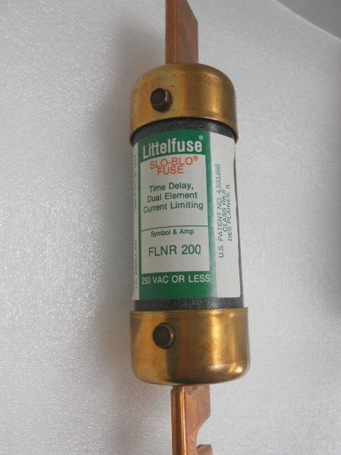 New Littelfuse FLNR 200 Amp Fuse FRN-R-200 Class RK5 250V NIB | eBay