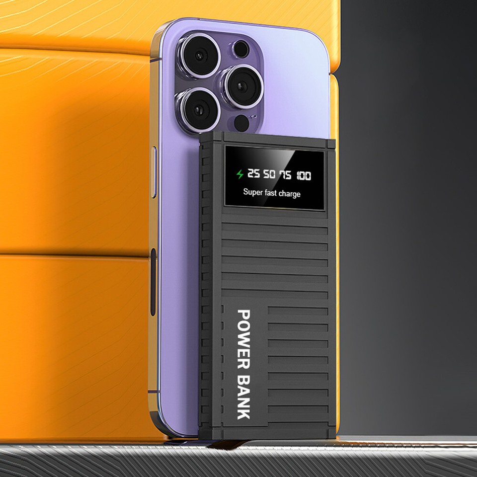 900000MAH Portable Power Bank 2 USB Type-C Battery Charger For Mobile ...