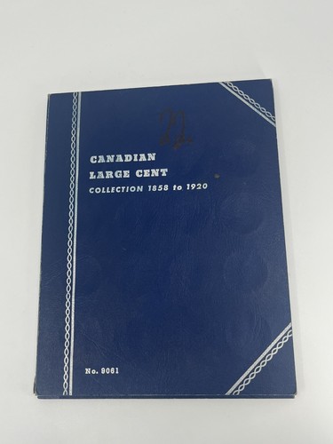 Canadian Large Cent Collection 1858 to 1920 No. 9061 Whitman Book With ...