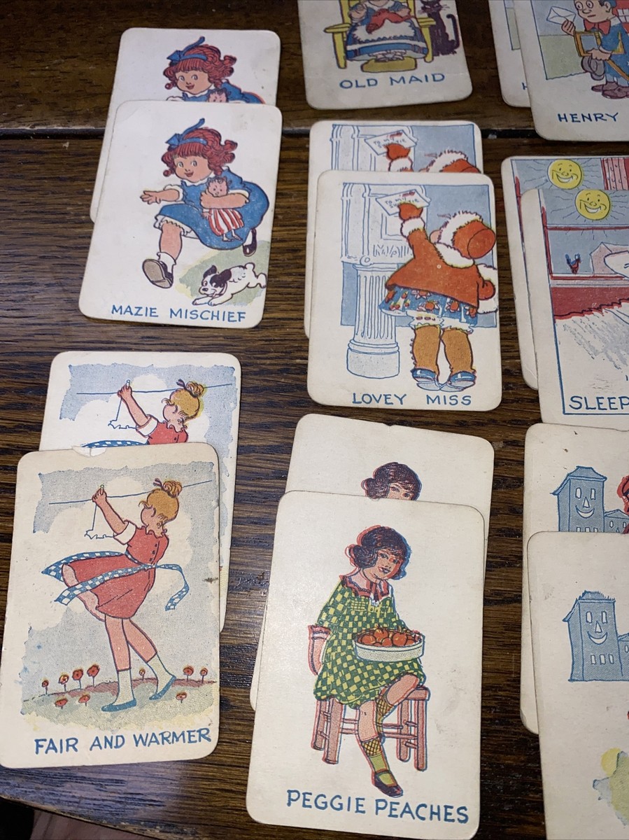 Nosey News Vintage Old Maid Cards Vintage Playing Cards – Old Maid