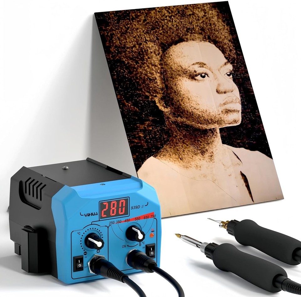 Pyrography Wood Burning Kit, Professional Wood Engraving Pen Kit ...