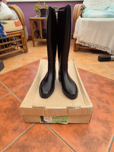 Loveson International GL Black lined Riding Boots Sz 41 Uk 7 Standard ...
