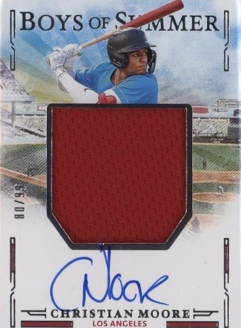 2025 Panini Boys of Summer - Jumbo Material Signatures Christian Moore ...