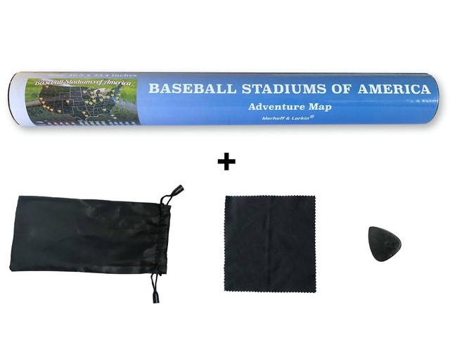 Baseball Stadiums American Scratch off Map | List MLB Major League ...