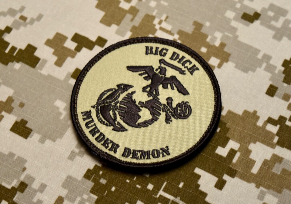 USMC Big Dick Murder Demon Morale Patch Desert MARPAT Marine Corps Semper Fi | eBay