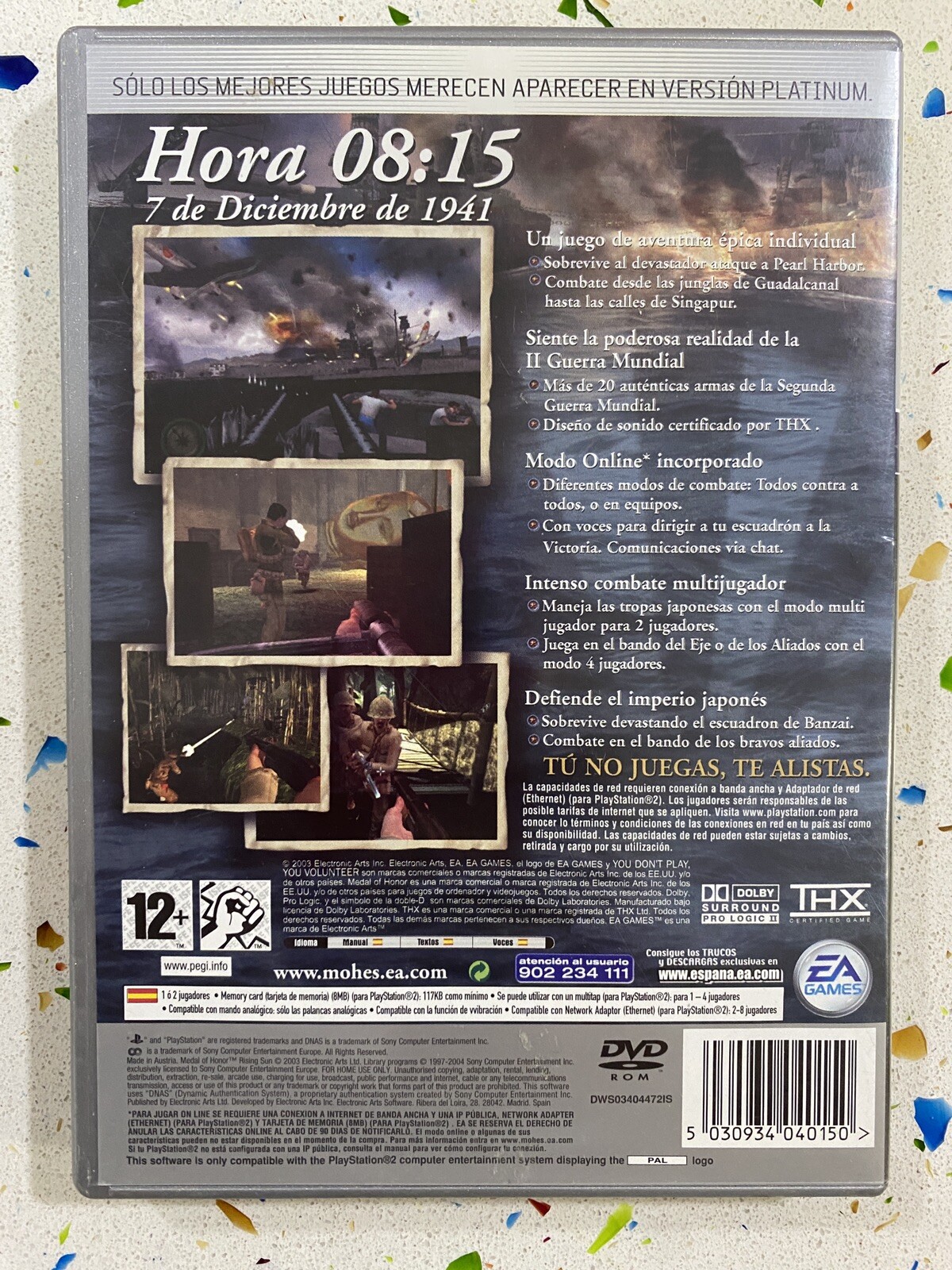 Médaille D'Honneur Rising Sun PS2 Platinum PlayStation 2 DVD ROM AM | eBay