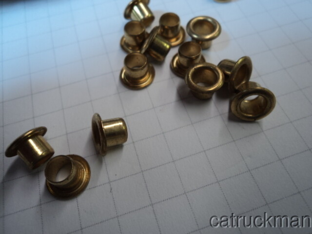 One Pound+, Hollow Brass Tubular Rivets 3/16"ID x 7/32" OAL- more then ...