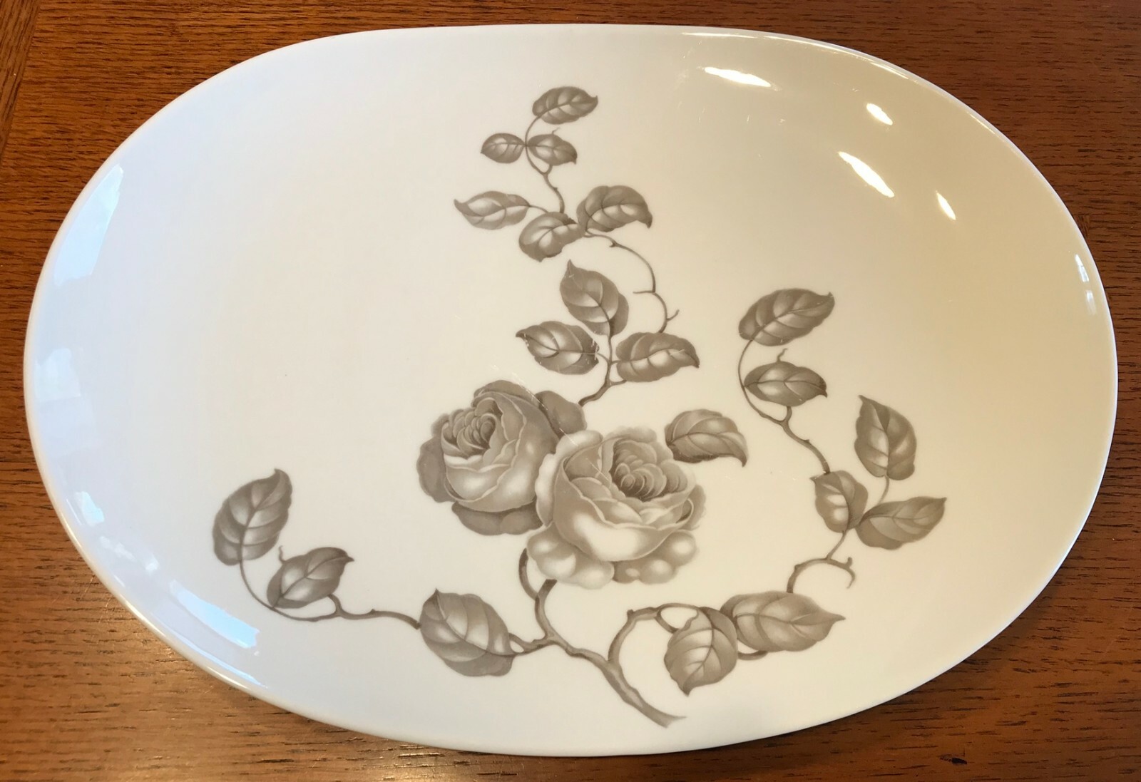 Castleton Dawn Rose Oval Platter 15 Inches Eva Zeisel Vintage | eBay