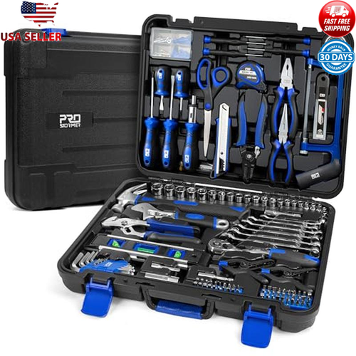 259 Piece Home Auto Repair Tool Kit Complete Toolbox Essential Tools ...