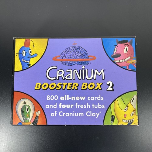 Cranium Booster Box 2 800 Cards 4 Tubs Clay (3 unused) 2003 Family Game ...
