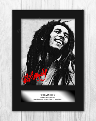 Bob Marley 1 A4 reproduction autograph photograph picture poster choice ...