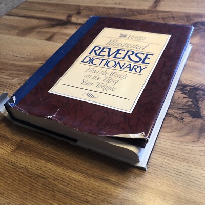 Illustrated Reverse Dictionary Reader’s Digest HC DJ 1990 | eBay