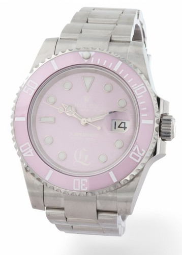 Wildman ROLEX Submariner Date Pink Edition Bespoke Pink Dial & Bezel ...