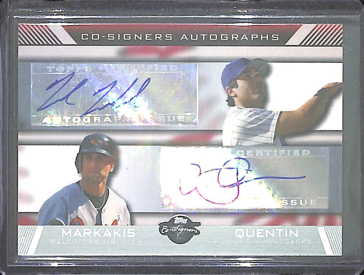 2007 Topps Co-Signers Dual Autograph #CS-MQ Nick Markakis Carlos ...