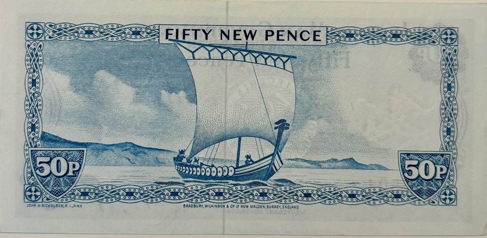 Isle Of Man Government Fifty New Pence Banknote | eBay
