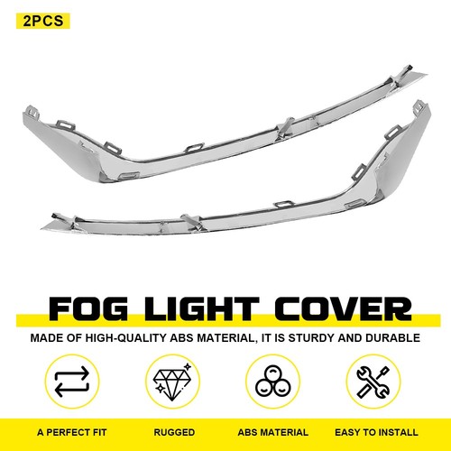 Chrome Front Fog Lamp Light Strip Trim Left + Right For Ford Fusion ...