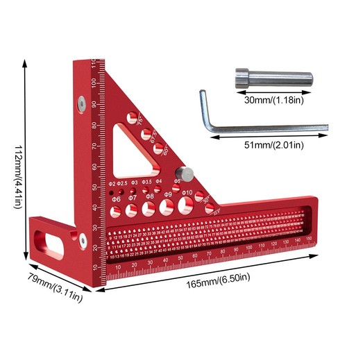 Portable 3D Carpenter Square with Multi Angle Marking Function for ...