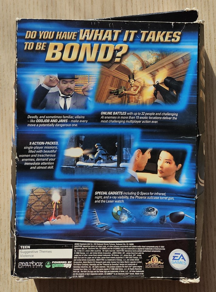 James Bond 007: Nightfire PC Game (2002, Electronic Arts) Complete in ...