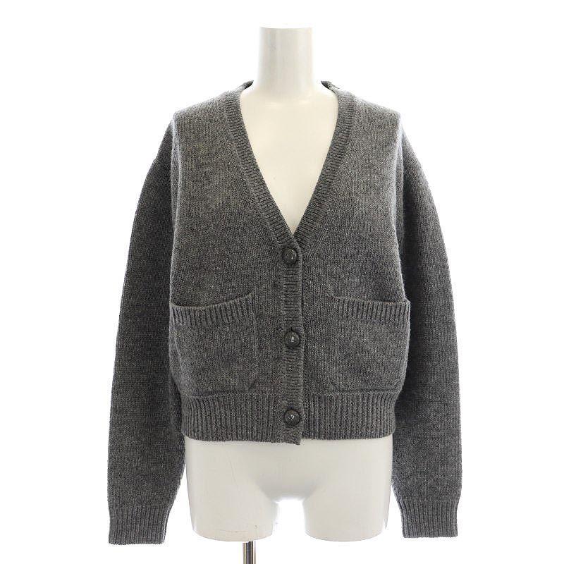 GUCCI Authentic Cashmere Wool Back Logo Cardigan Knit… - Gem