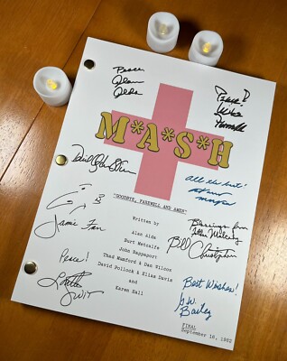 MASH Series Finale Script Signed- Autograph Reprints- 131 PAGES- M*A*S ...