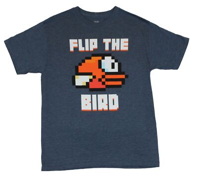 Flappy Bird Adult New T-Shirt - "Flip the Bird" Flappy bird Pic | eBay