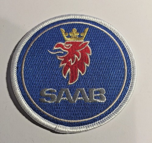 SAAB Sew on, Iron on cloth patch, Motor Vehicle, Car, Embroidered 8 x 8 cm | eBay